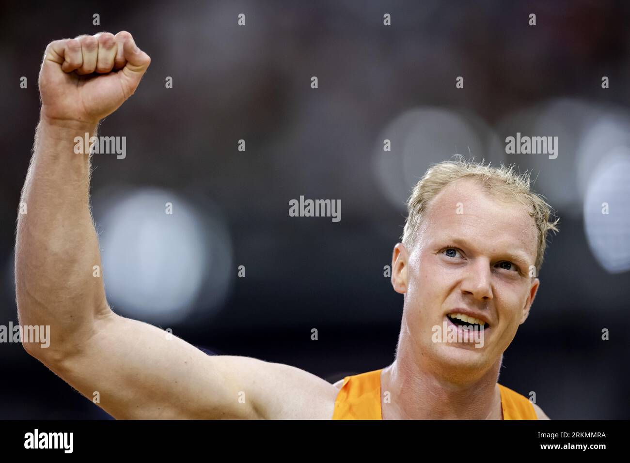Budapest, Hungary. 25th Aug, 2023. BUDAPEST - Rik Taam in action in the ...