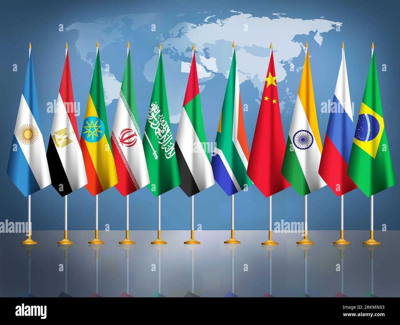 Member Countries BRICS Officializes The Membership Of 5 Countries
