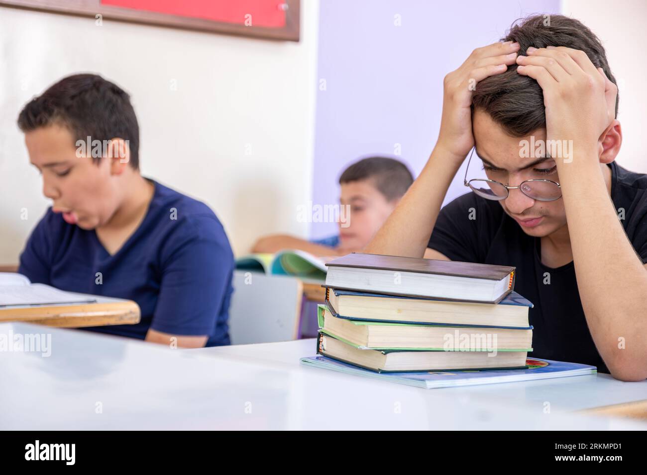 Student feeling frustrated due hi-res stock photography and images - Alamy