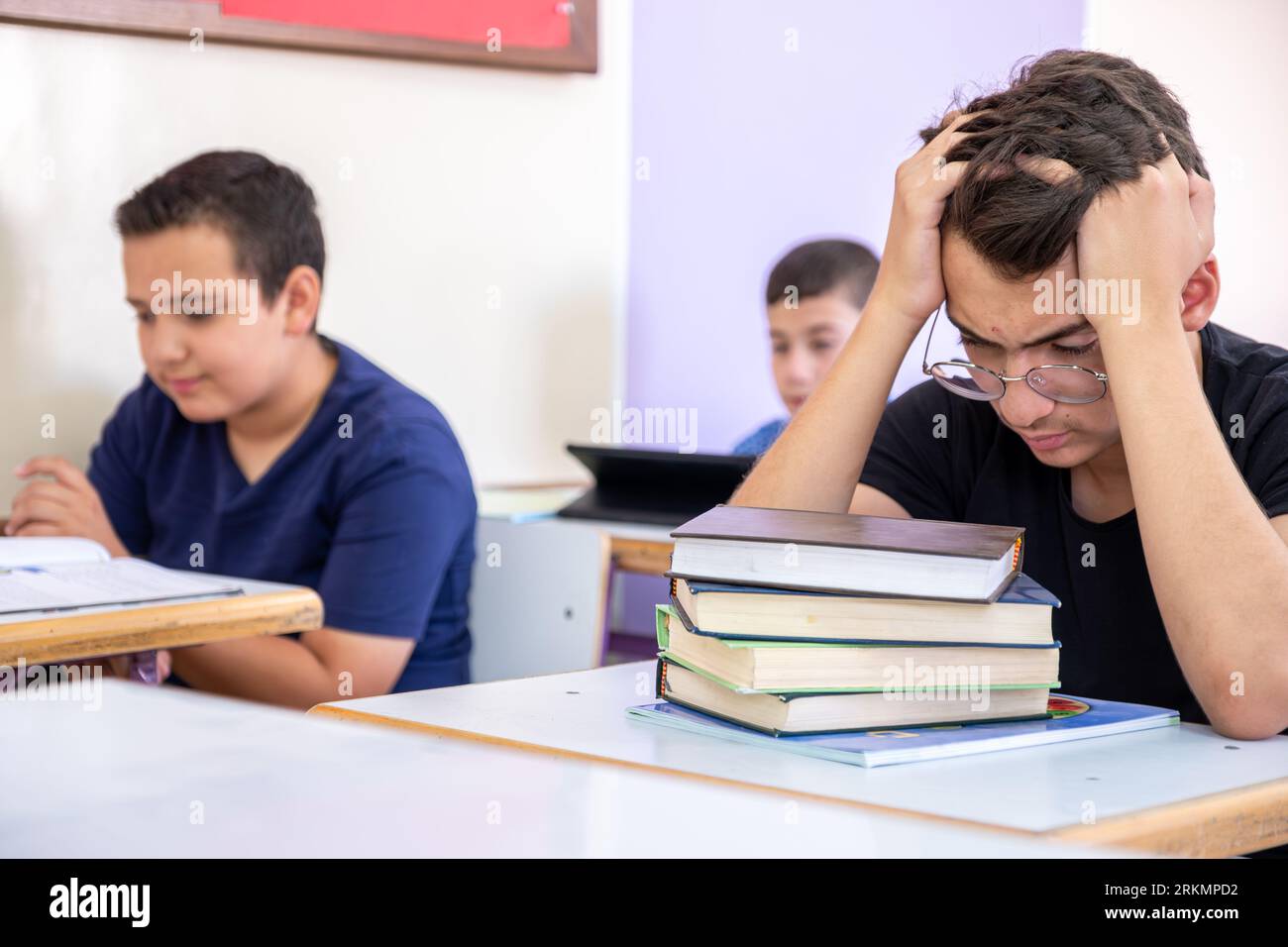 Bad student classroom hi-res stock photography and images - Alamy