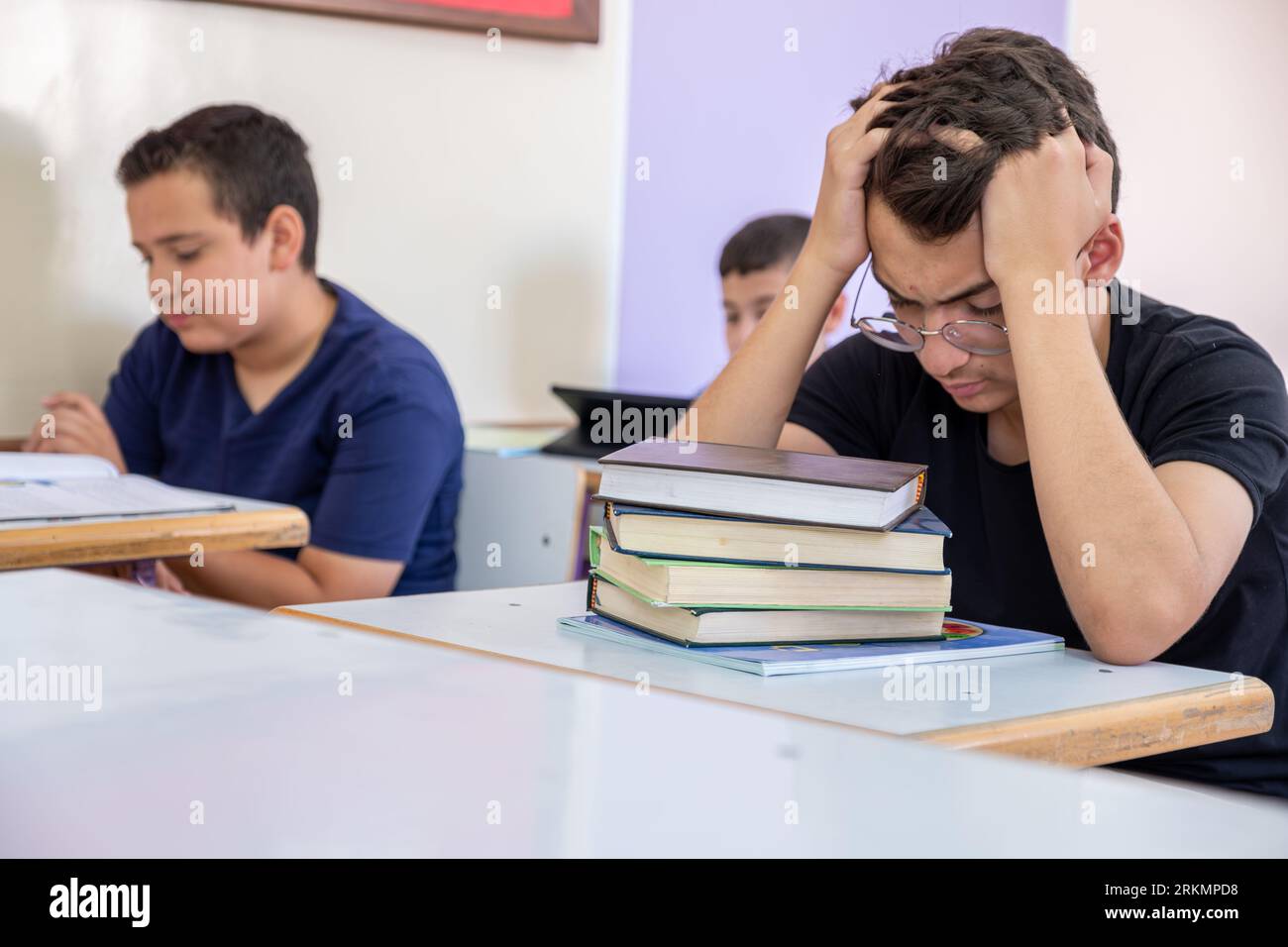 Student feeling frustrated due hi-res stock photography and images - Alamy