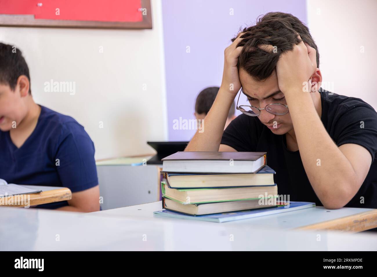 Bad student classroom hi-res stock photography and images - Alamy