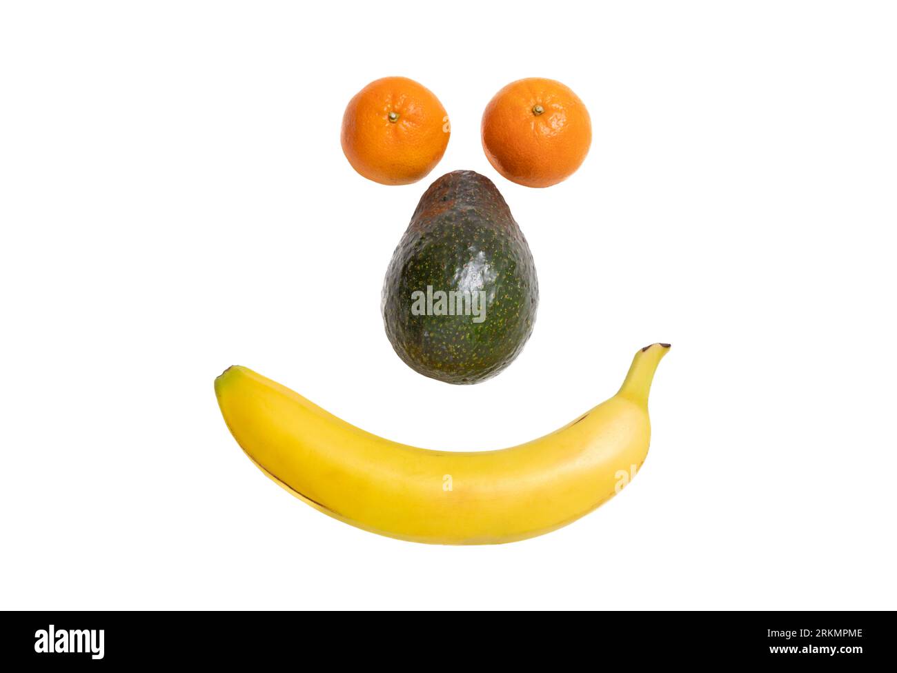 Smiling face made with fruits Stock Photo - Alamy