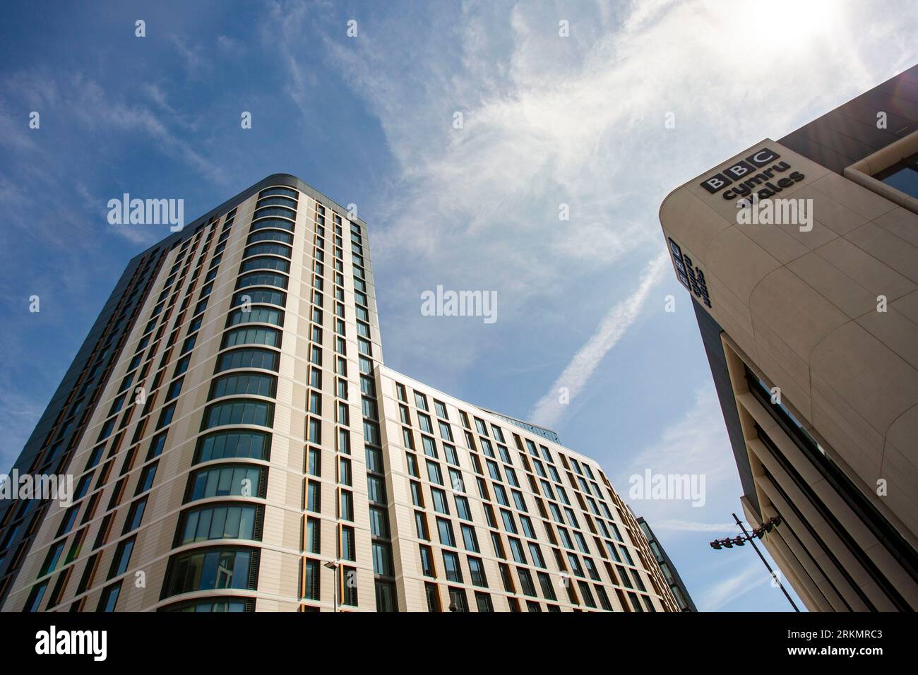 The £140m Interchange building in Central Square, Cardiff, alongside ...