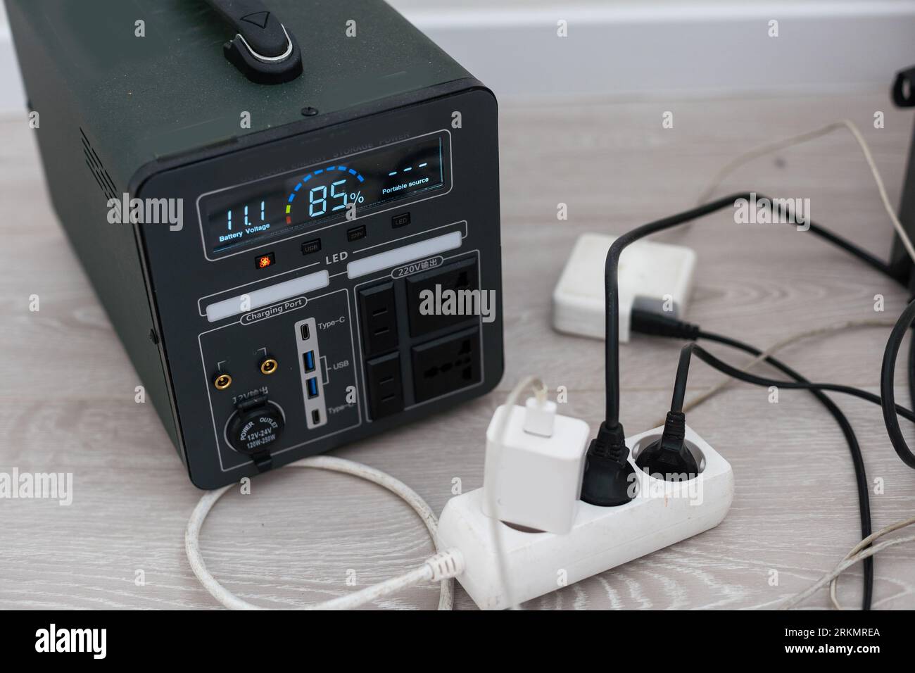 portable power station, powering the home and outdoor activities Stock ...