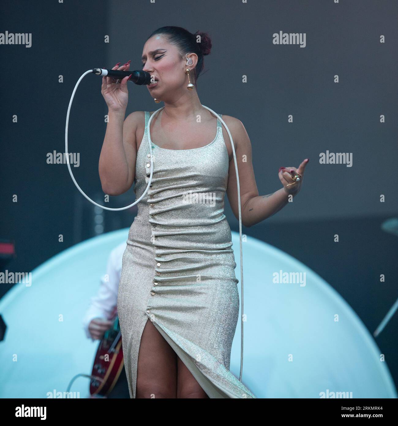 Raye performing at Victorious Festival 2023 in Portsmouth, Hampshire ...