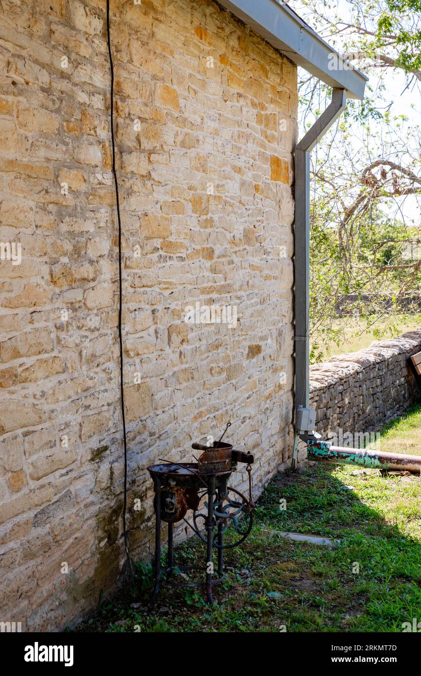 Limestone Barn at Tallgrass Prairie National Preserve near Strong City ...