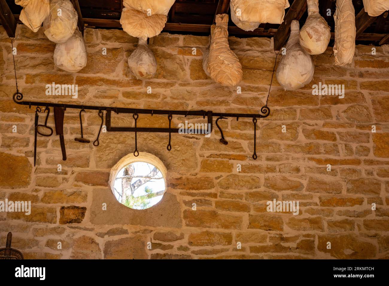 The preserved limestone curing house at Tallgrass Prairie National ...