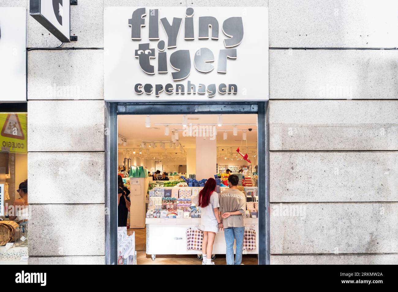 Danish gift chain, Flying Tiger Copenhagen, store in Spain Stock Photo ...