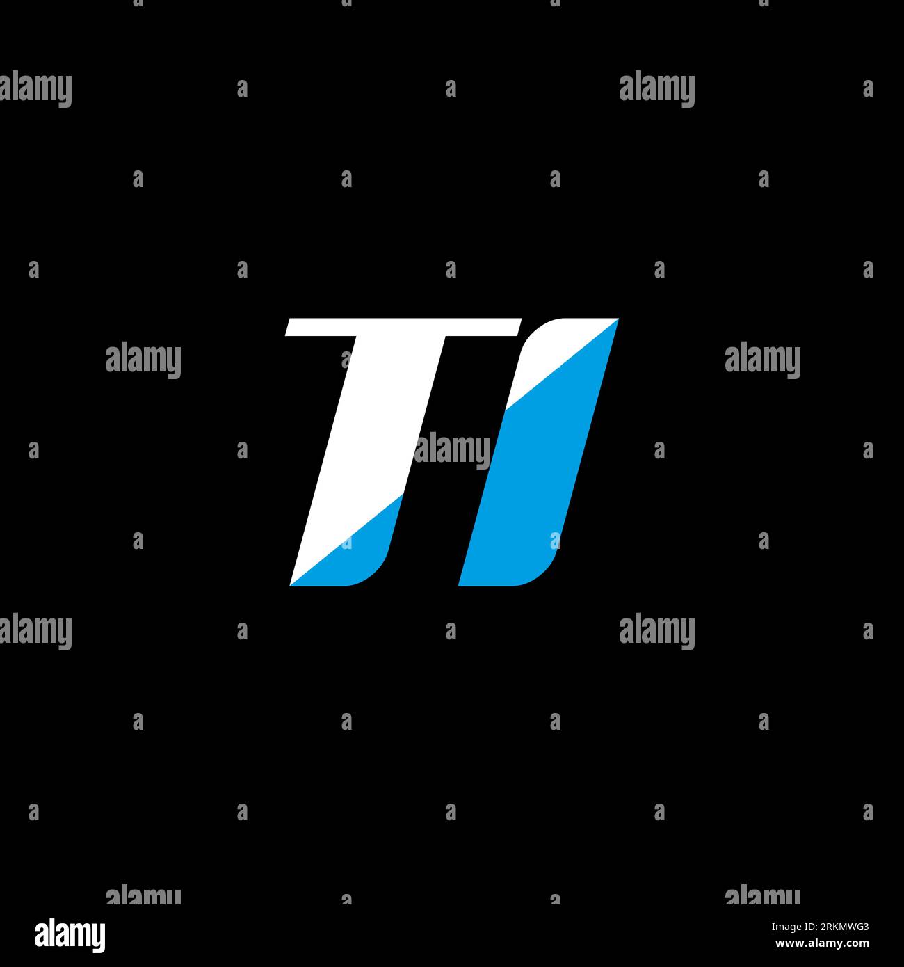 TI letter logo design on black background. TI creative initials letter ...