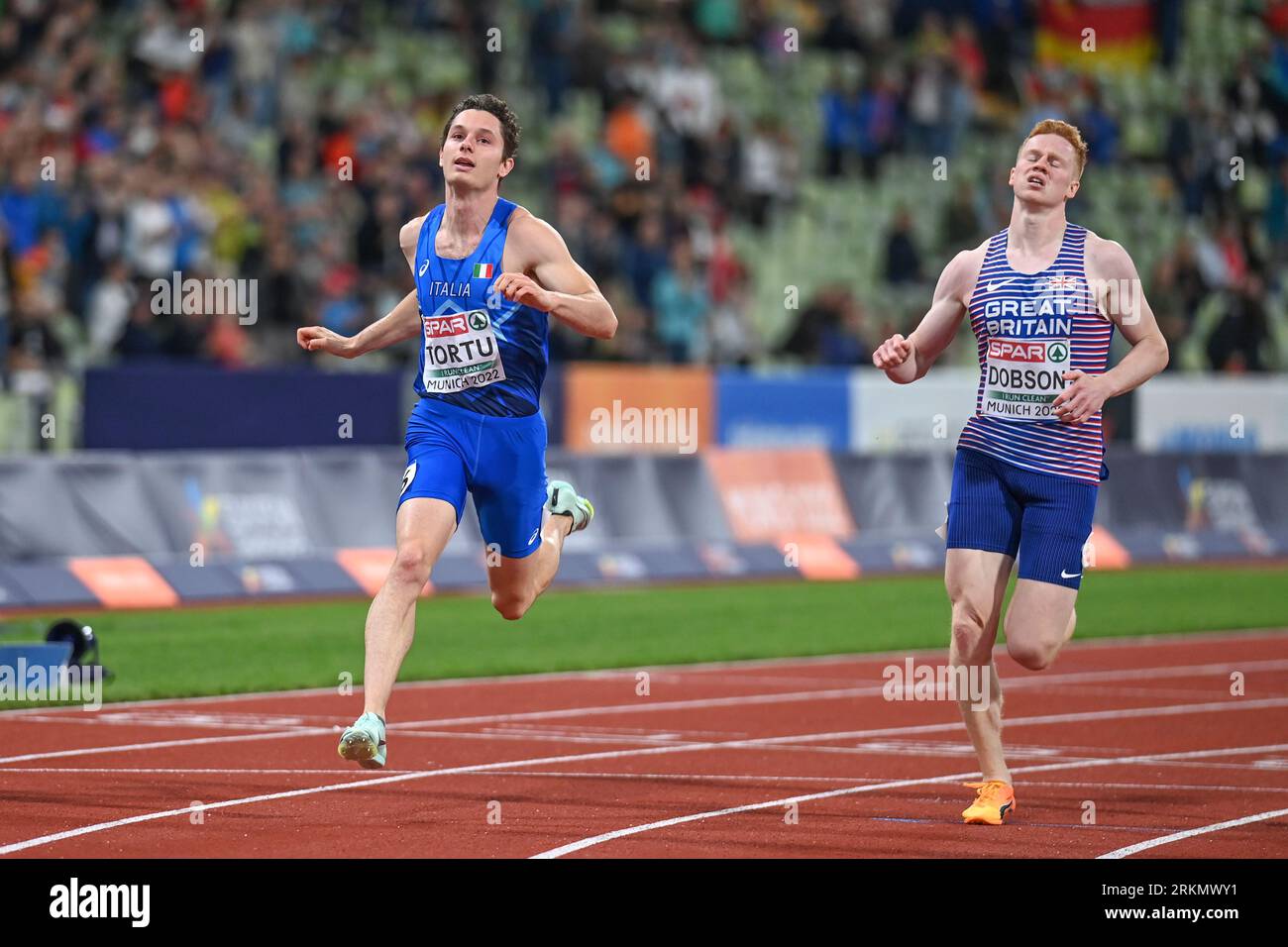 (Italy, Bronze Medal), Charlie Dobson (Great Britain). 200m final ...