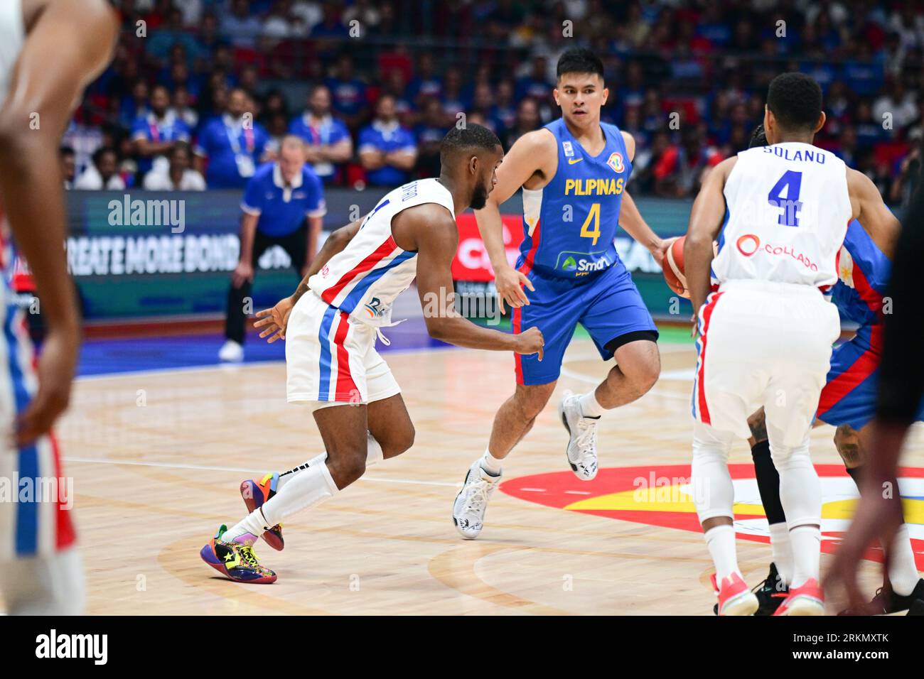 Bulacan, Philippines. 25th Aug, 2023. Jean Montero (left) of Dominican ...
