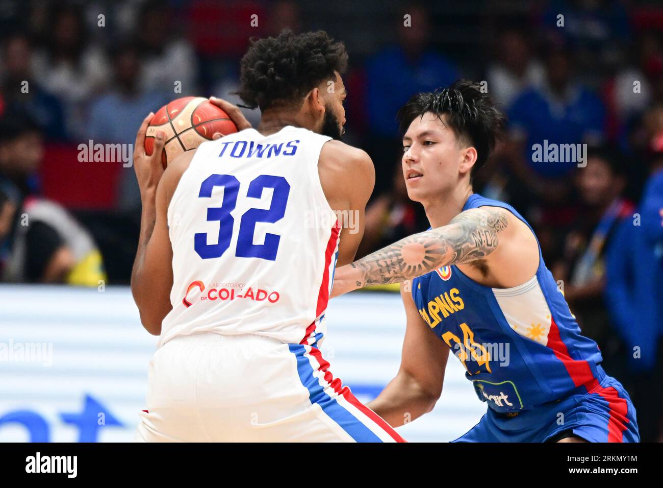 Bulacan, Philippines. 25th Aug, 2023. Karl-Anthony Towns (L) of ...