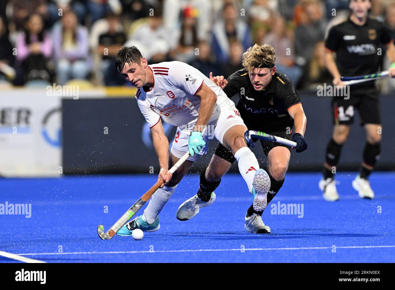 25 August 2023, North Rhine-Westphalia, Mönchengladbach: Field hockey ...