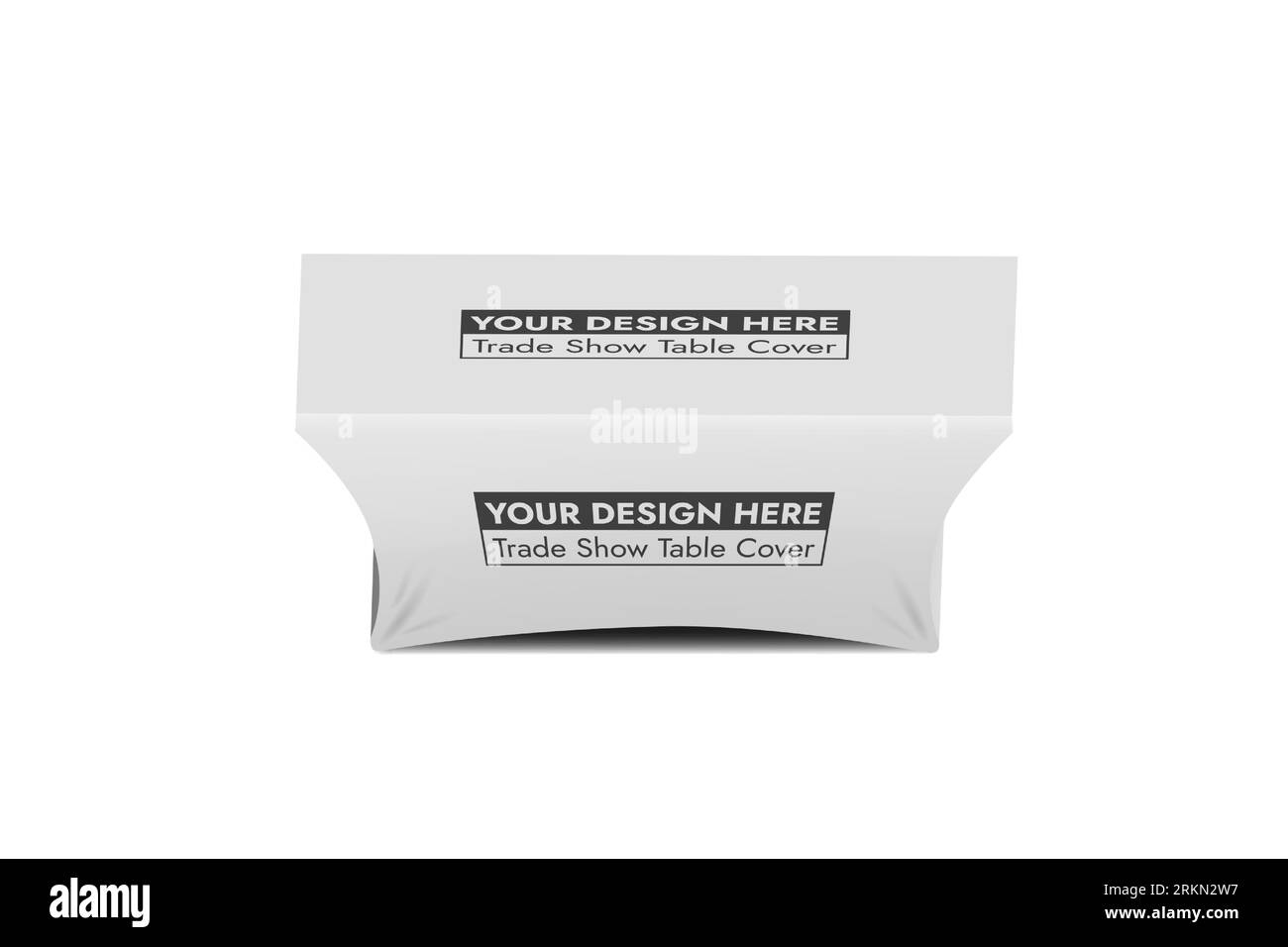 Trade Show Table Cover on White Background Vector Illustration Stock ...