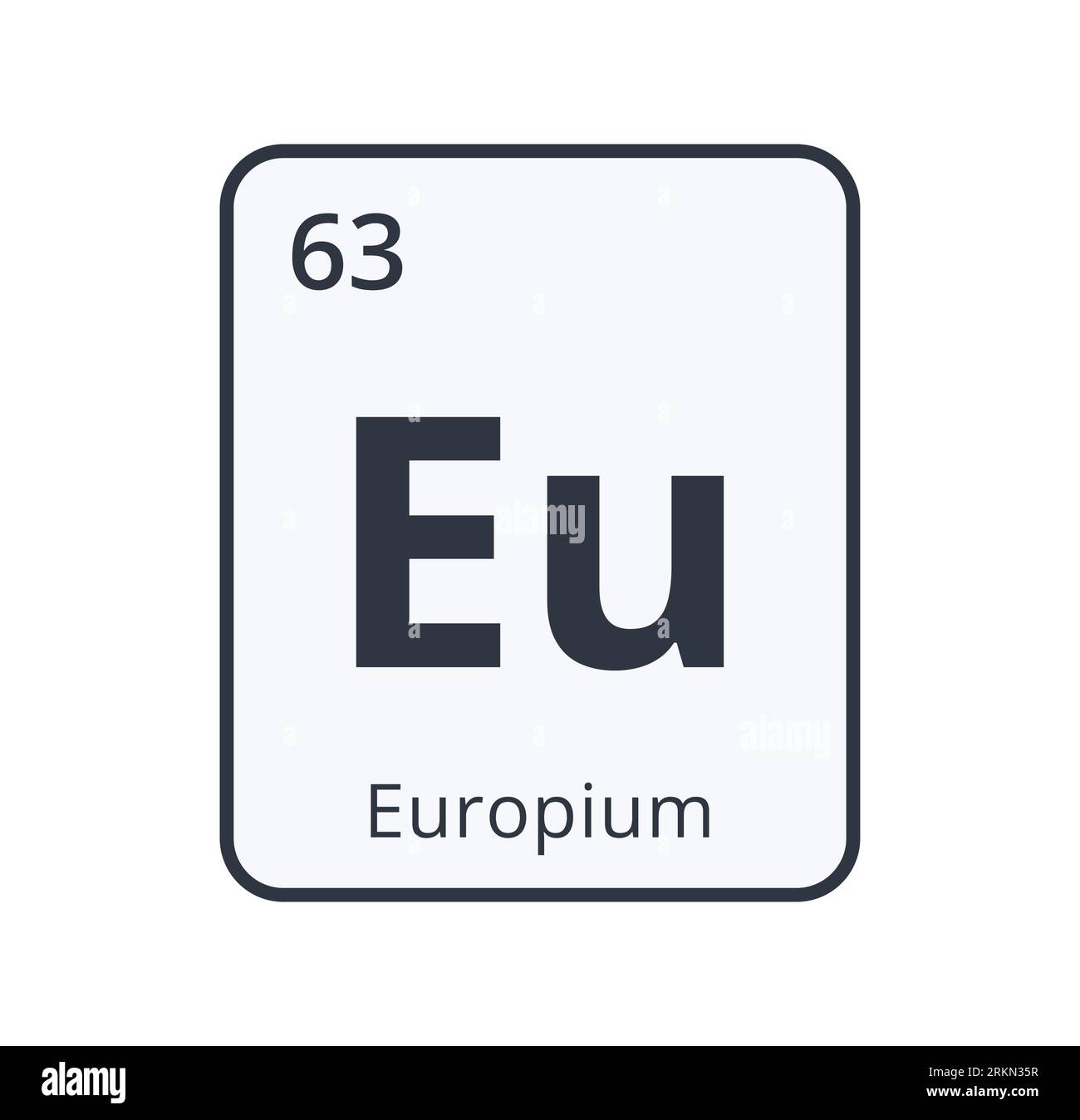 Europium Chemical Symbol Stock Vector Image & Art - Alamy