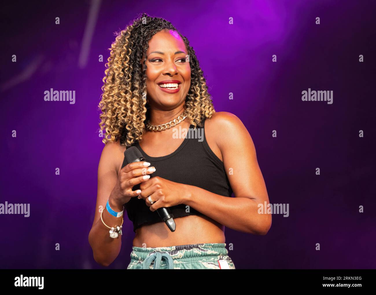 Derby, UK. 25 August, 2023. Derby Ultimate 90s Festival at Darley Park ...