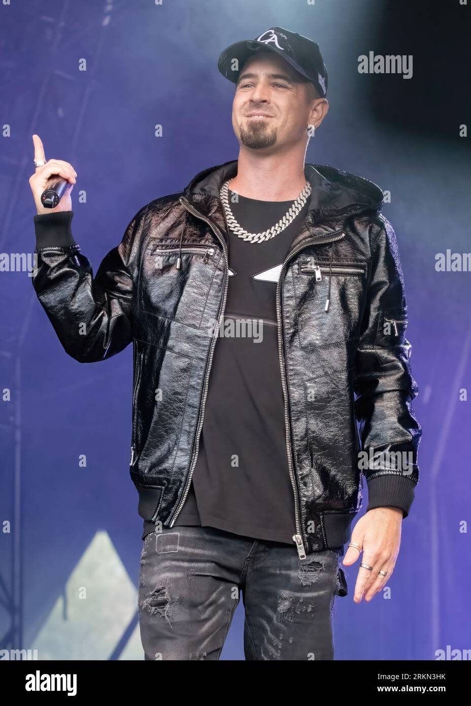 Derby, UK. 25 August, 2023. Derby Ultimate 90s Festival at Darley Park ...