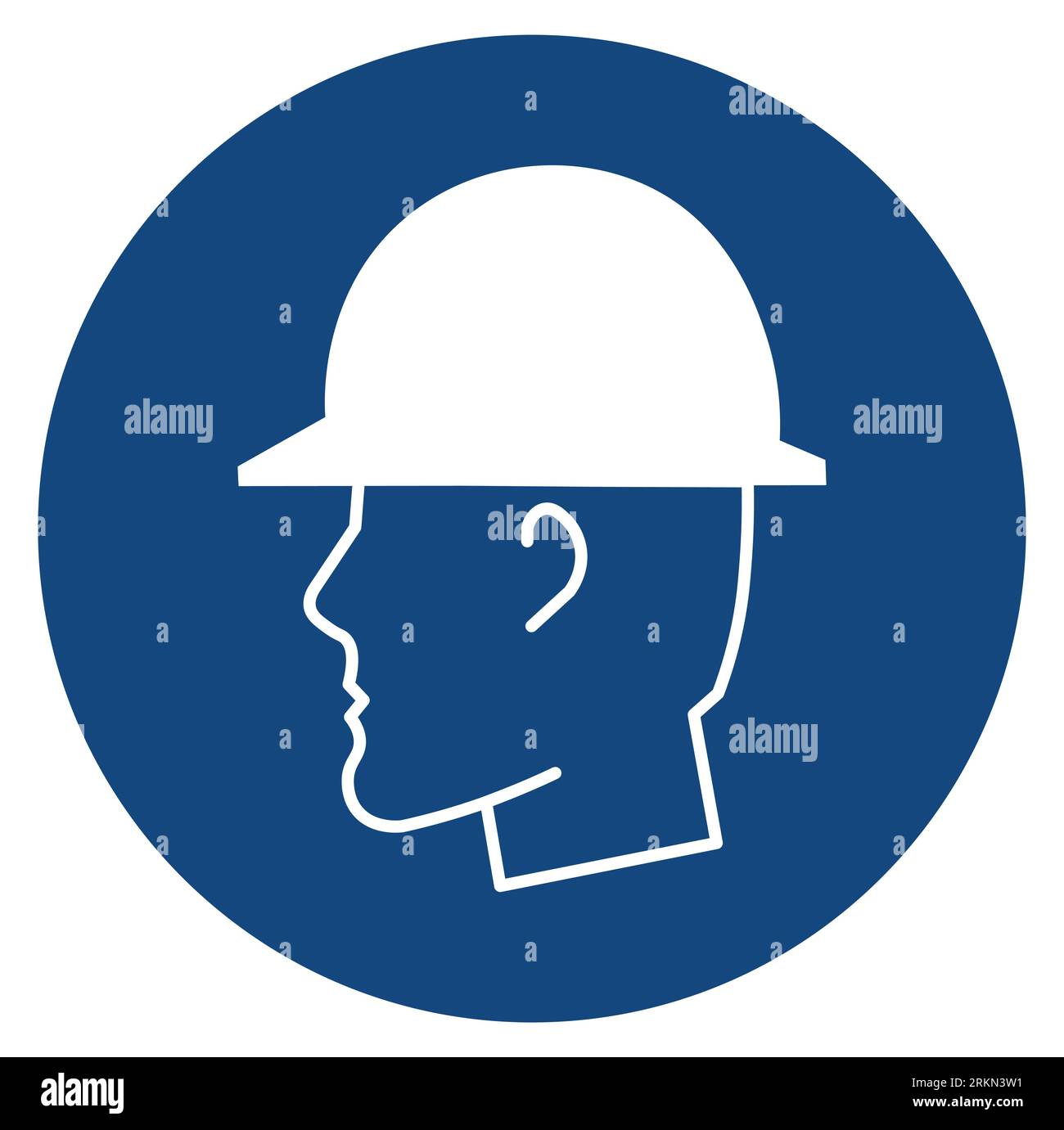 Mandatory helmet symbol Stock Vector Images - Alamy