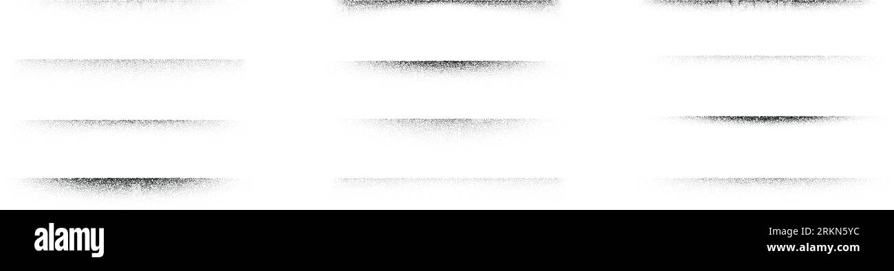 Gradient noise and shadow, textured circle and dot. Spray square and ...