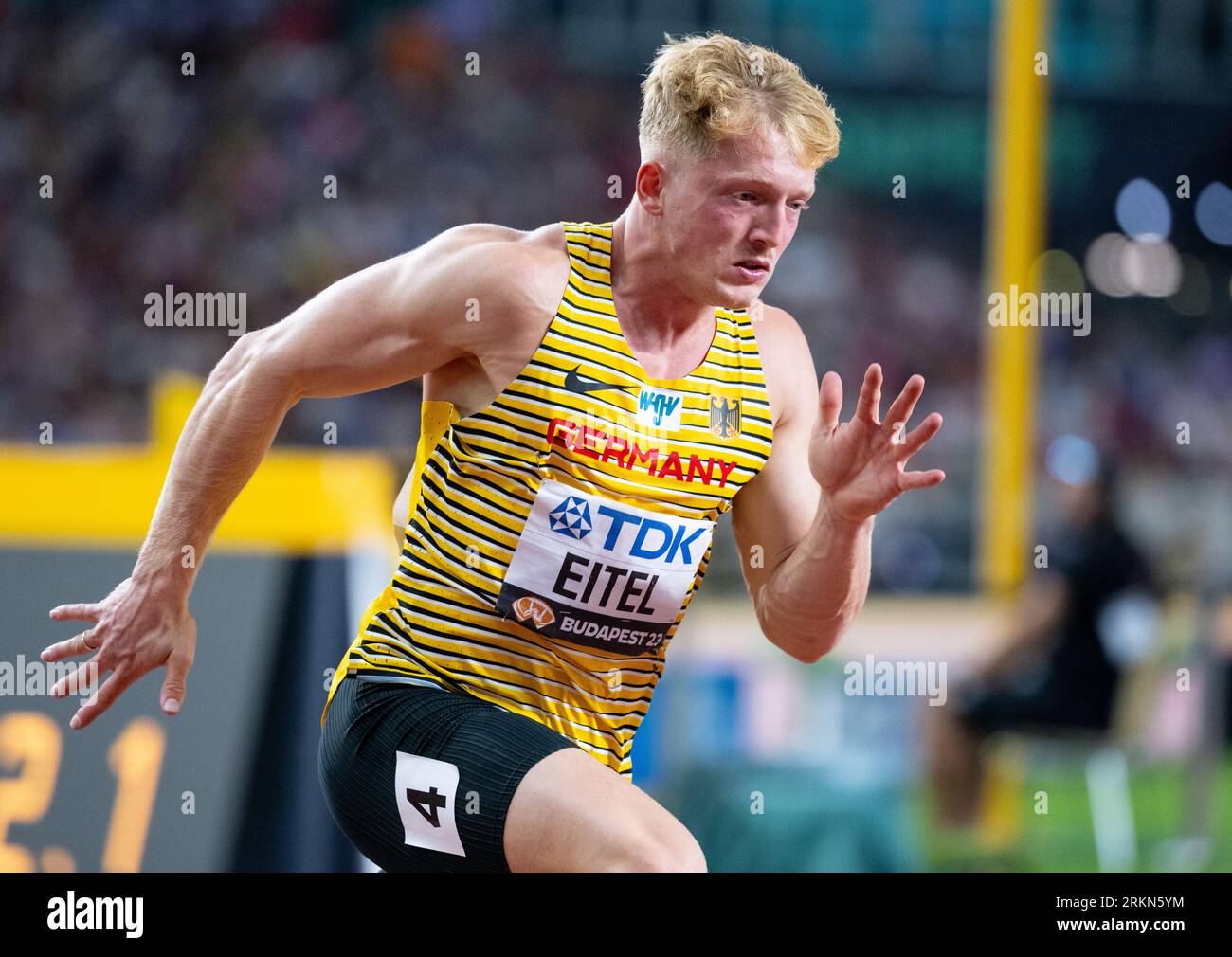 Budapest, Hungary. 25th Aug, 2023. Athletics: World Championship, Decathlon, Men, 400m, at the ...