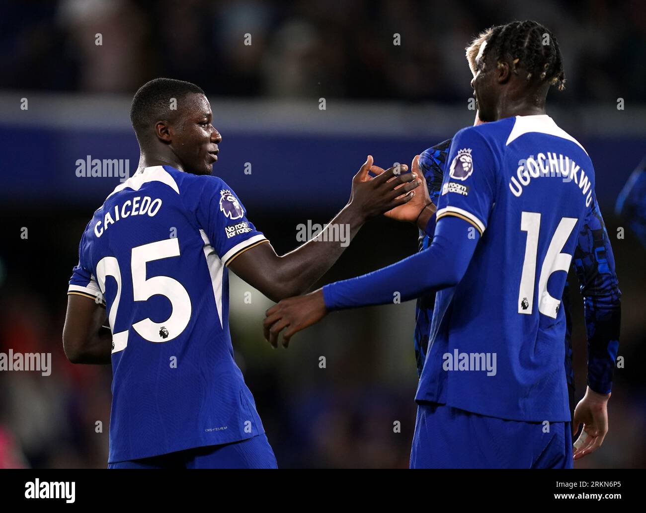 Chelsea's Moises Caicedo after the final whistle of the Premier League ...