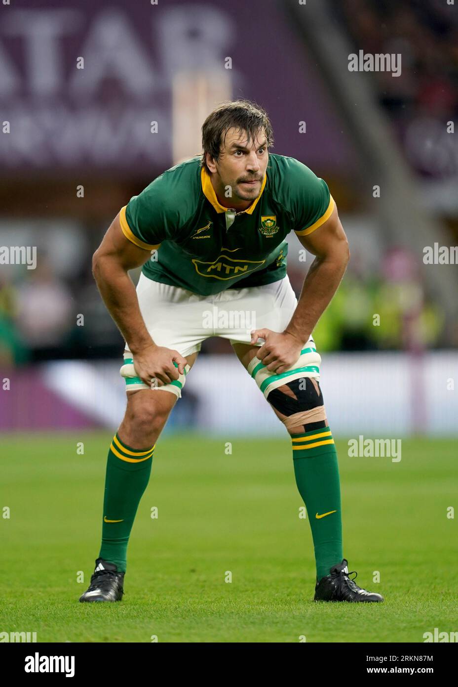 South Africa's Eben Etzebeth looks on during the international match at ...