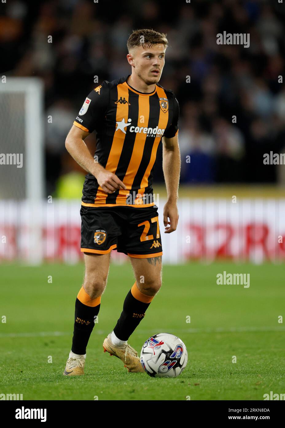 Hull City's Regan Slater in action during the Sky Bet Championship ...