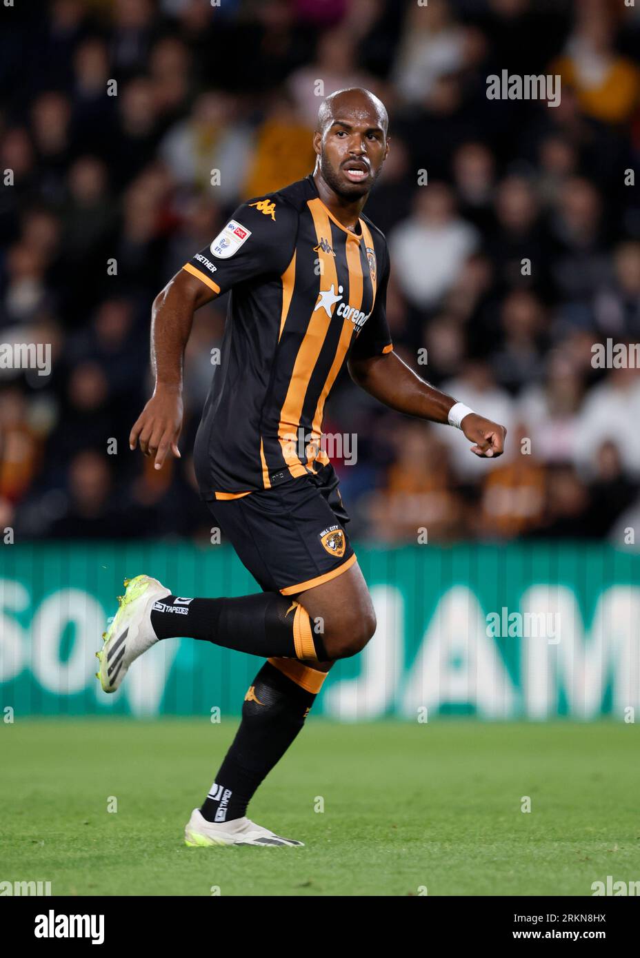 Hull City's Oscar Estupinan in action during the Sky Bet Championship ...