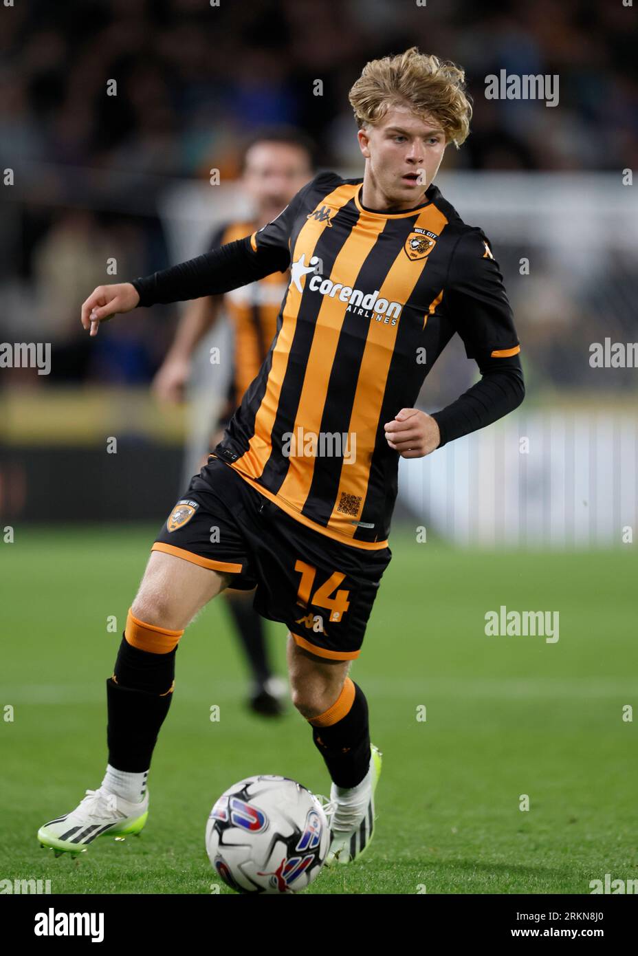 Hull City's Harry Vaughan in action during the Sky Bet Championship ...