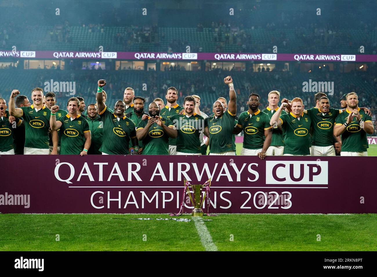 Qatar airways cup springboks v all blacks hi-res stock photography and ...