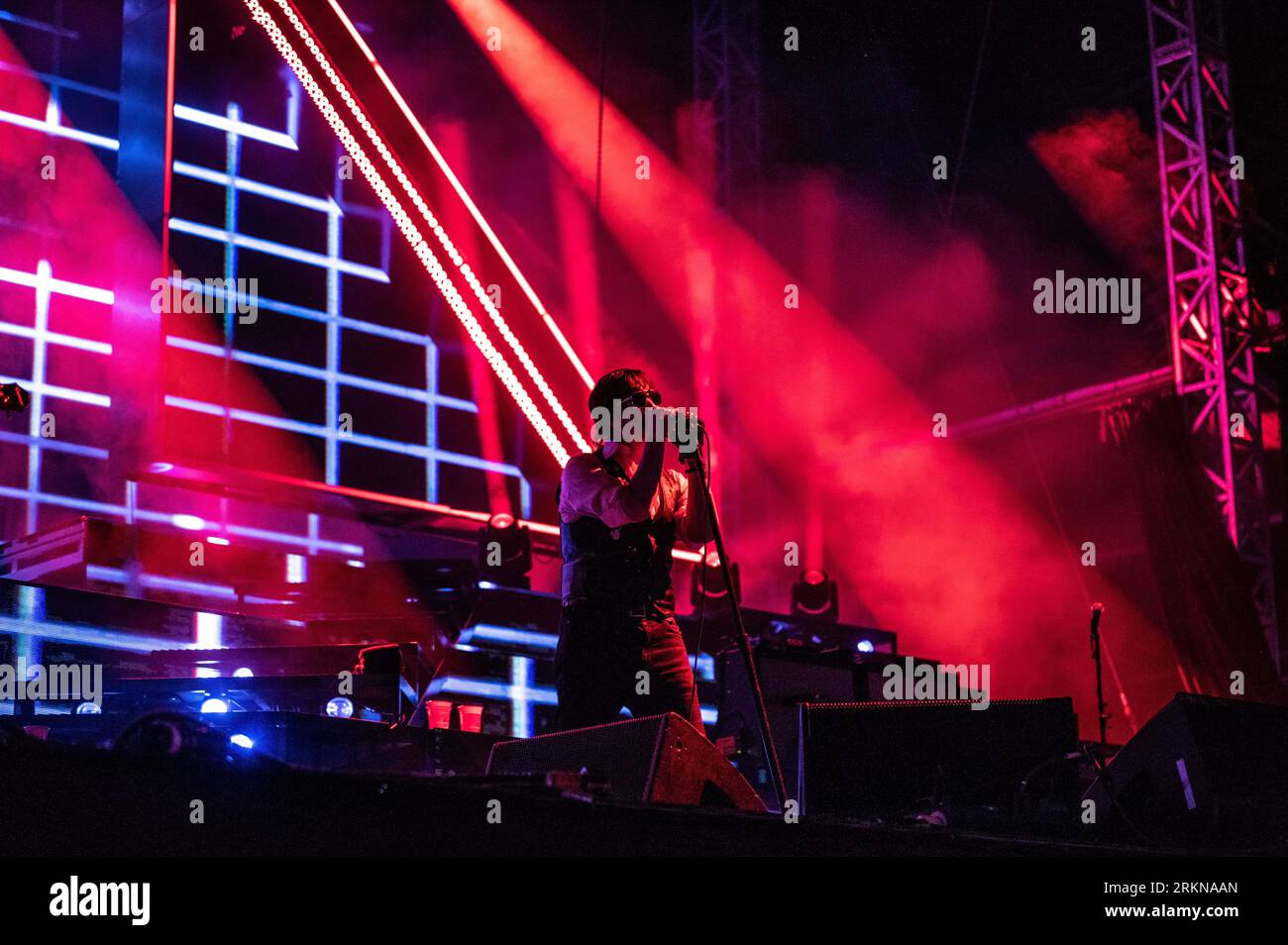 London, UK. 25th August 2023. The Strokes headline All Points Festival ...