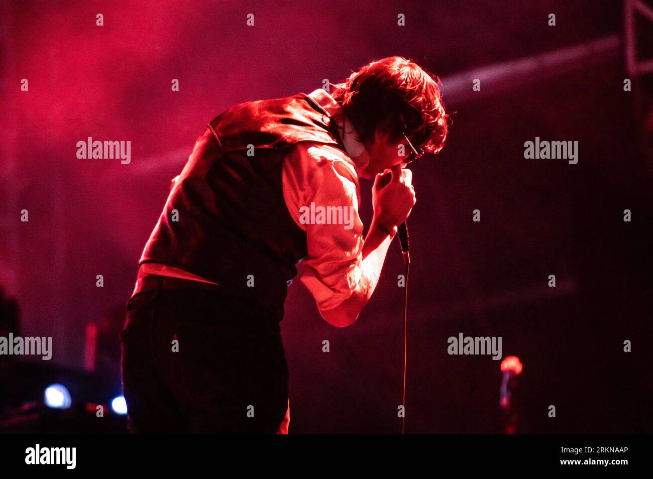 London, UK. 25th August 2023. The Strokes headline All Points Festival ...