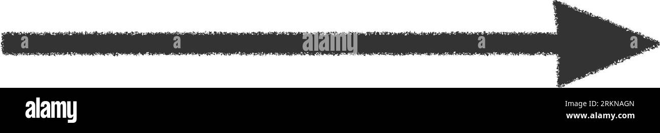 Straight long arrow. Black arrow to the right. Shape element. Vector ...