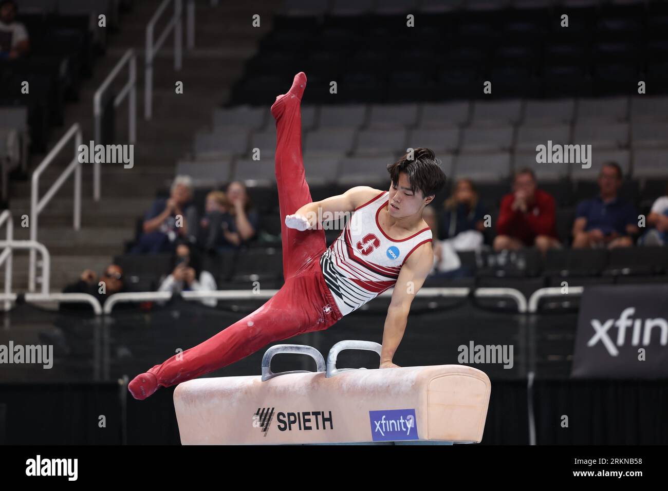 August 24, 2023: Gymnast Asher Hong during the senior men day 1 ...