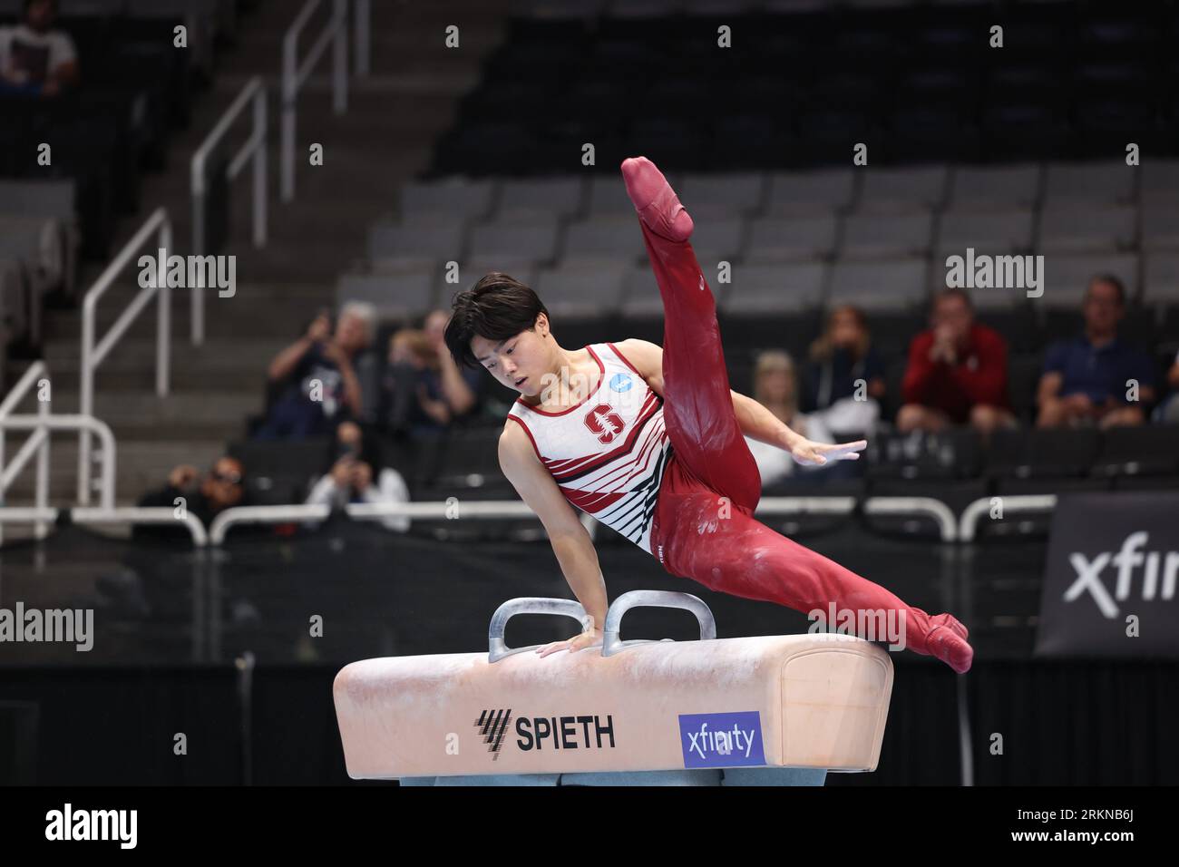 August 24, 2023: Gymnast Asher Hong during the senior men day 1 ...