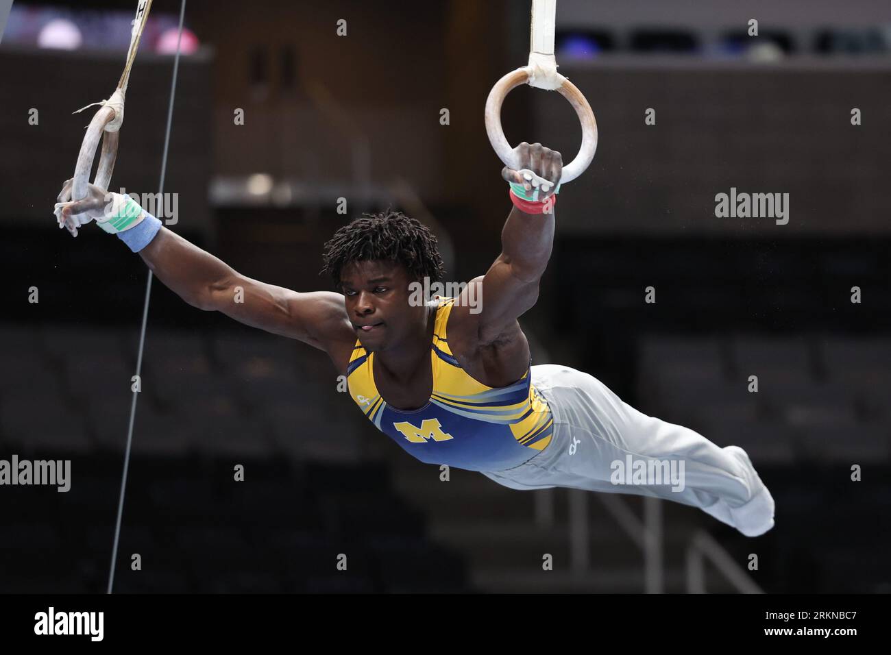 August 24, 2023: Gymnast Frederick Richard during the senior men day 1 ...