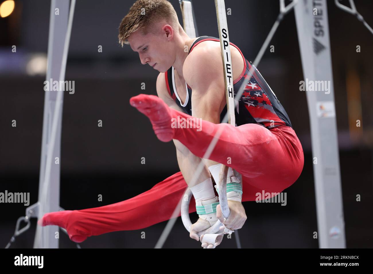 August 24, 2023: Gymnast Shane Wiskus during the senior men day 1 ...