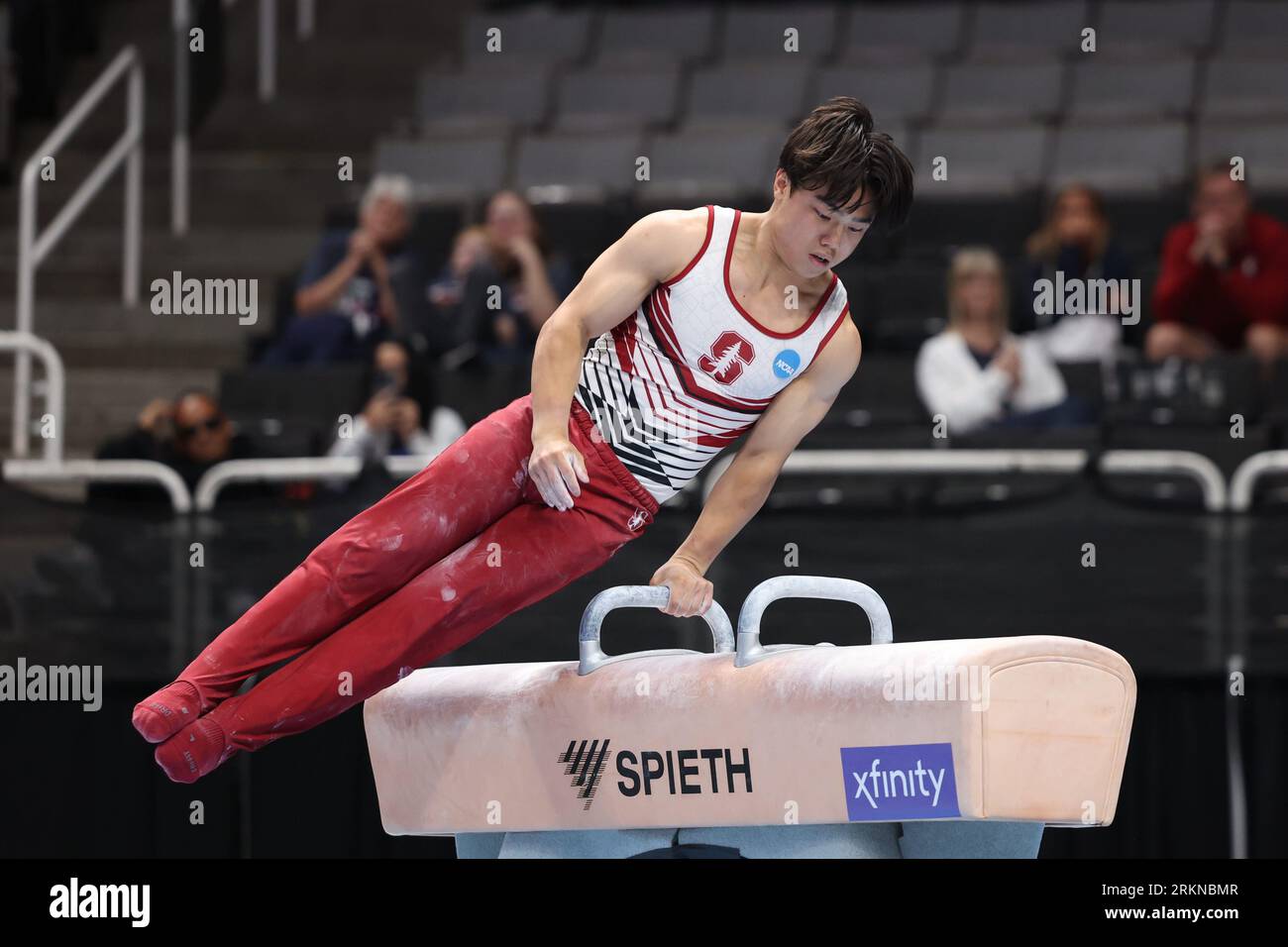 August 24, 2023: Gymnast Asher Hong during the senior men day 1 ...