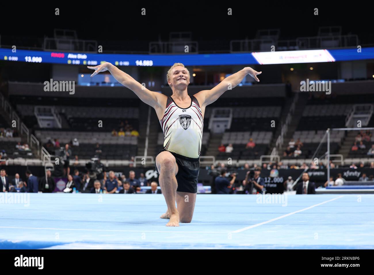 August 24, 2023: Gymnast Jackson Harrison during the senior men day 1 ...