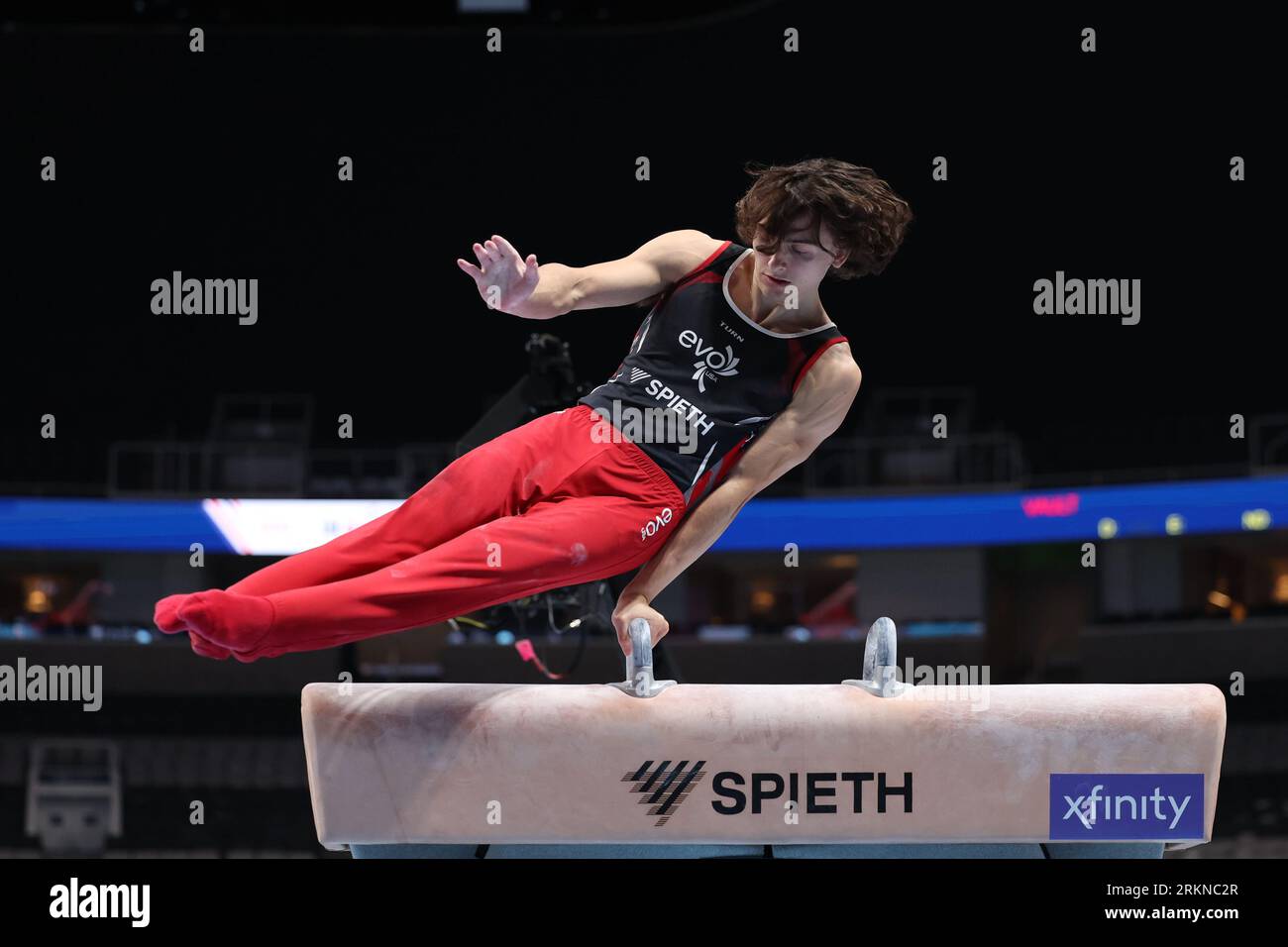 August 24, 2023: Gymnast Steven Nedoroscik on pommel horse during the ...