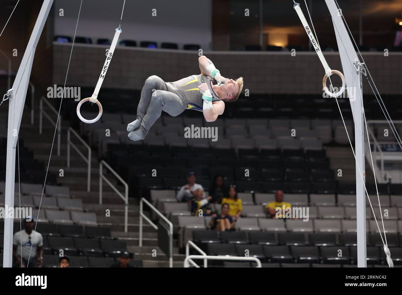 August 24, 2023: Gymnast Cameron Bock during the senior men day 1 ...