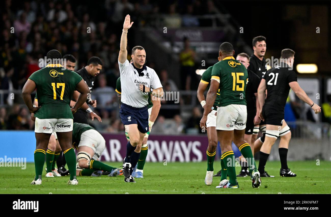 Twickenham, United Kingdom. 25th Aug, 2023. New Zealand V South Africa ...