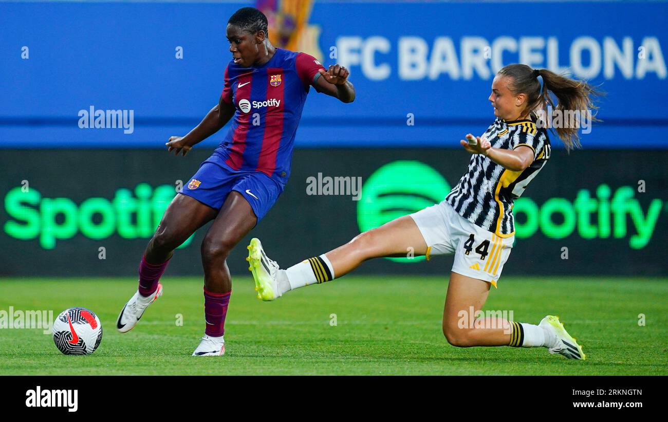 Barcelona, Spain. 24th Aug, 2023. Asisat Oshoala of FC Barcelona and ...