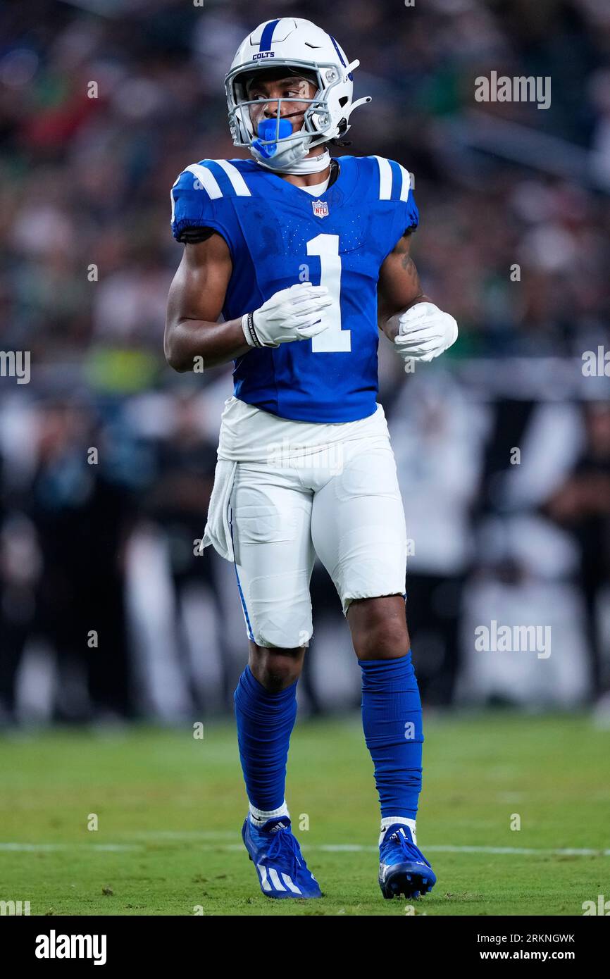 Indianapolis Colts wide receiver Josh Downs in action during an NFL ...