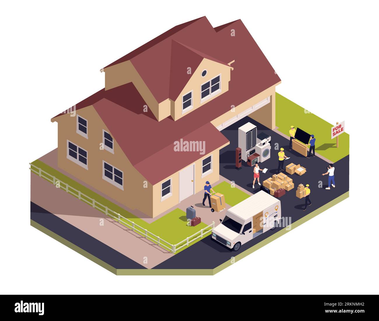 Leaving truck Stock Vector Images - Alamy