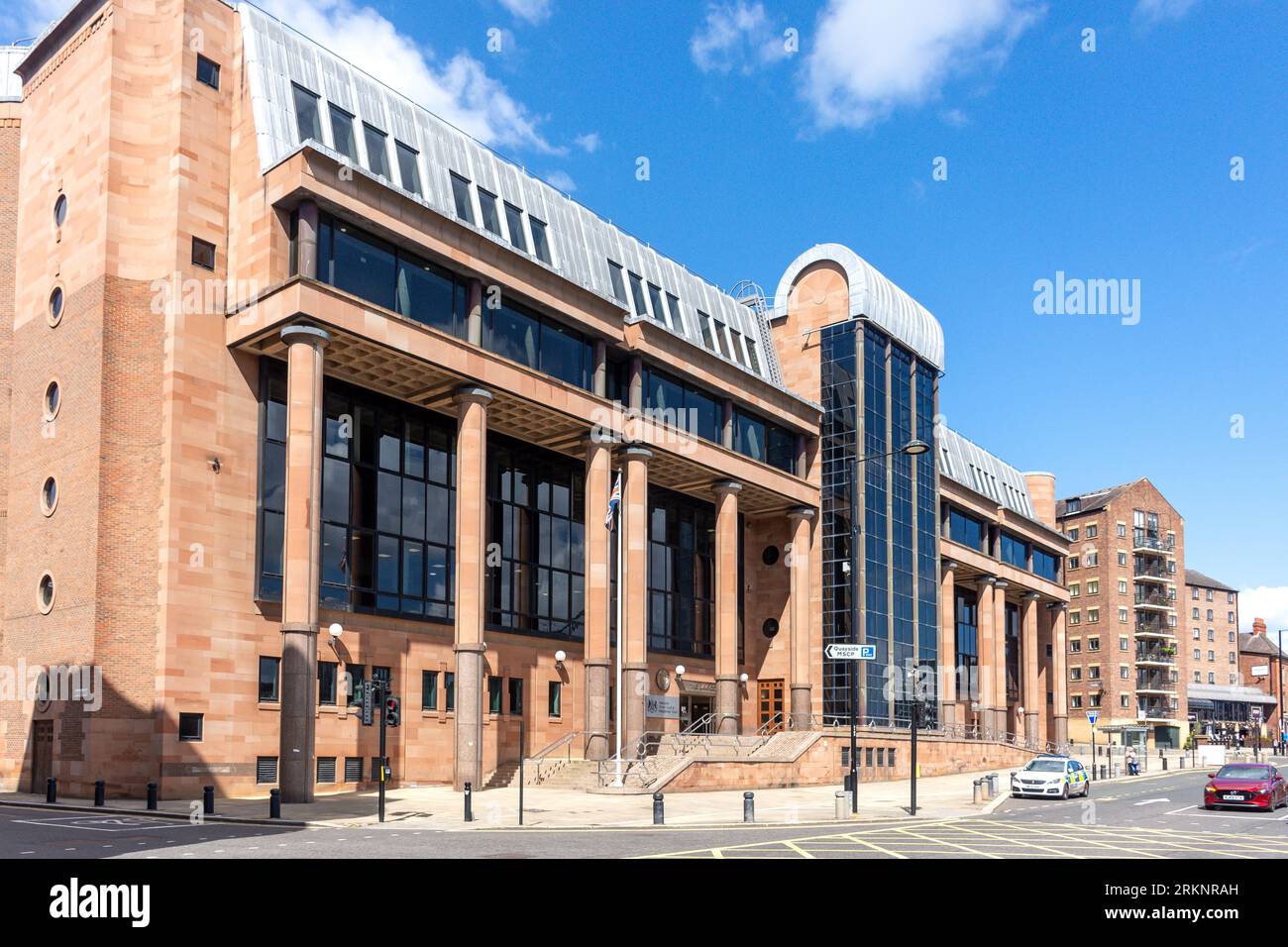Crown and magistrates exterior entrance frontage quayside law co hi-res ...