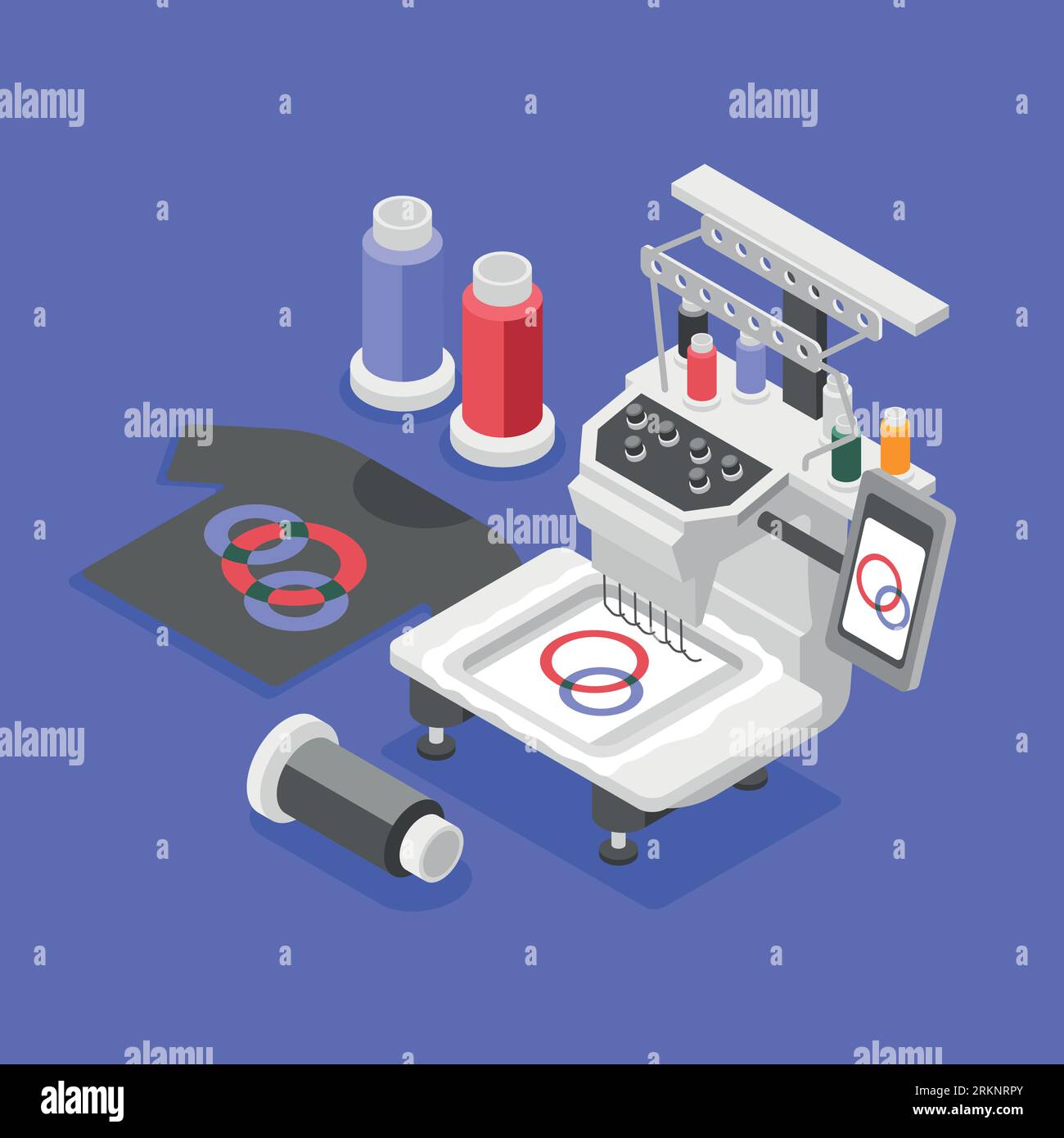 Fabric printing technologies violet background fabric dyeing machine t ...