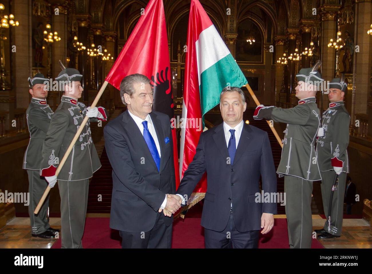 120319 -- BUDAPEST, March 19, 2012 Xinhua -- Visiting Albanian Prime ...