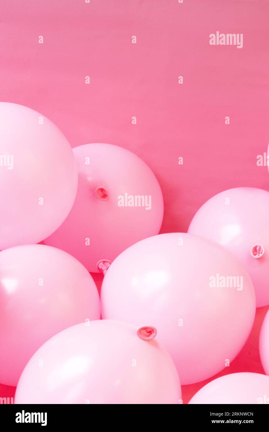Simple party or celebration backdrop. Pink background with pink ...